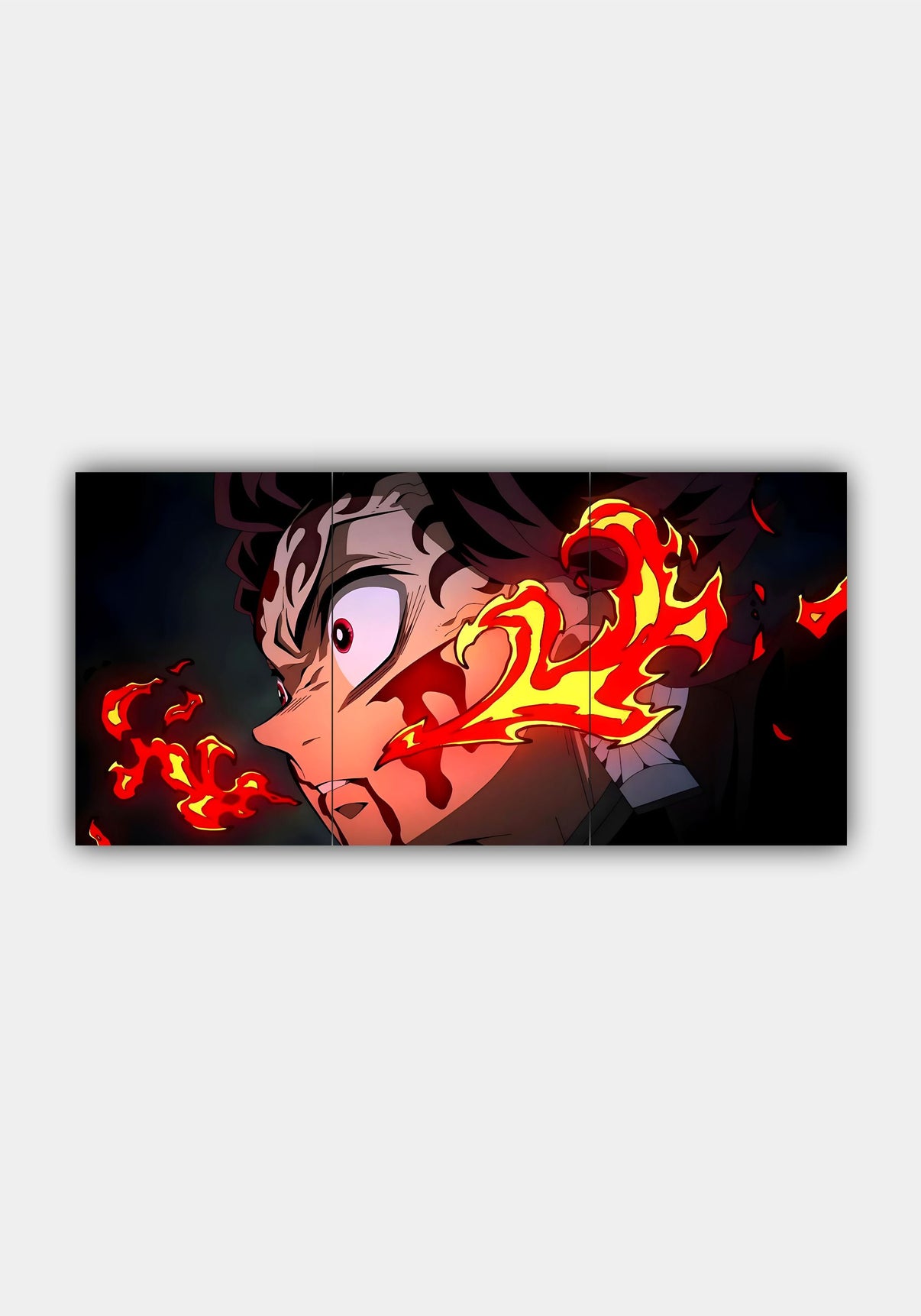 Tanjiro Kamado Demon Slayer Split Design Poster – Anime Wall Art – PITSSTOP